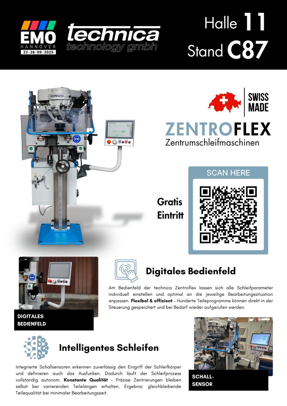 Flyer mit Text Deutsch EMO 25 | technica technology gmbh